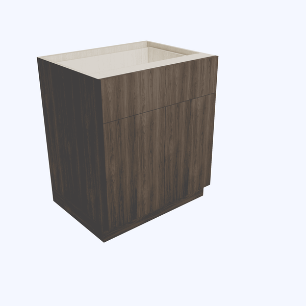 Flat Panel 1-Drawer 2-Door Full-Overlay Base Cabinet – Easy Cabinet