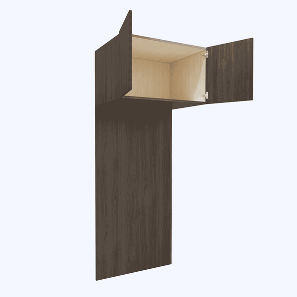 Flat Panel 2-Door Full-Overlay & Tall Finished End Panel Wall Cabinets ...