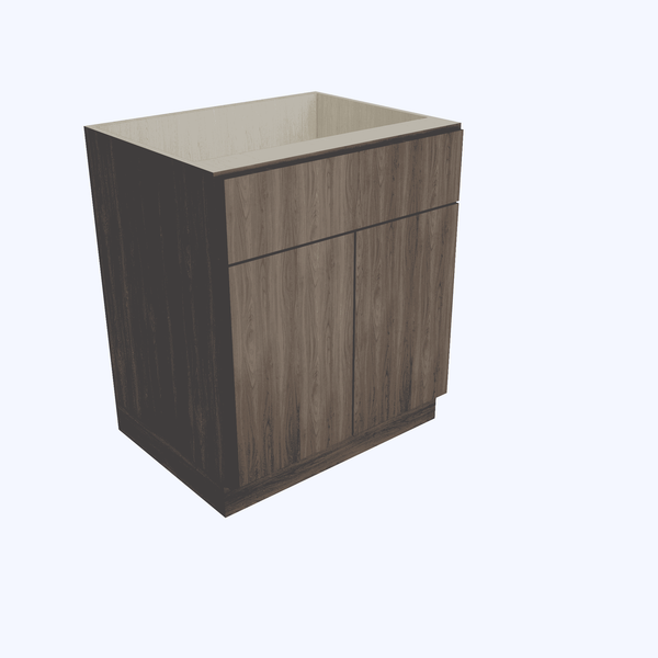 Shaker 1-Fixed Panel 2-Door Inset Base Cabinet – Easy Cabinet