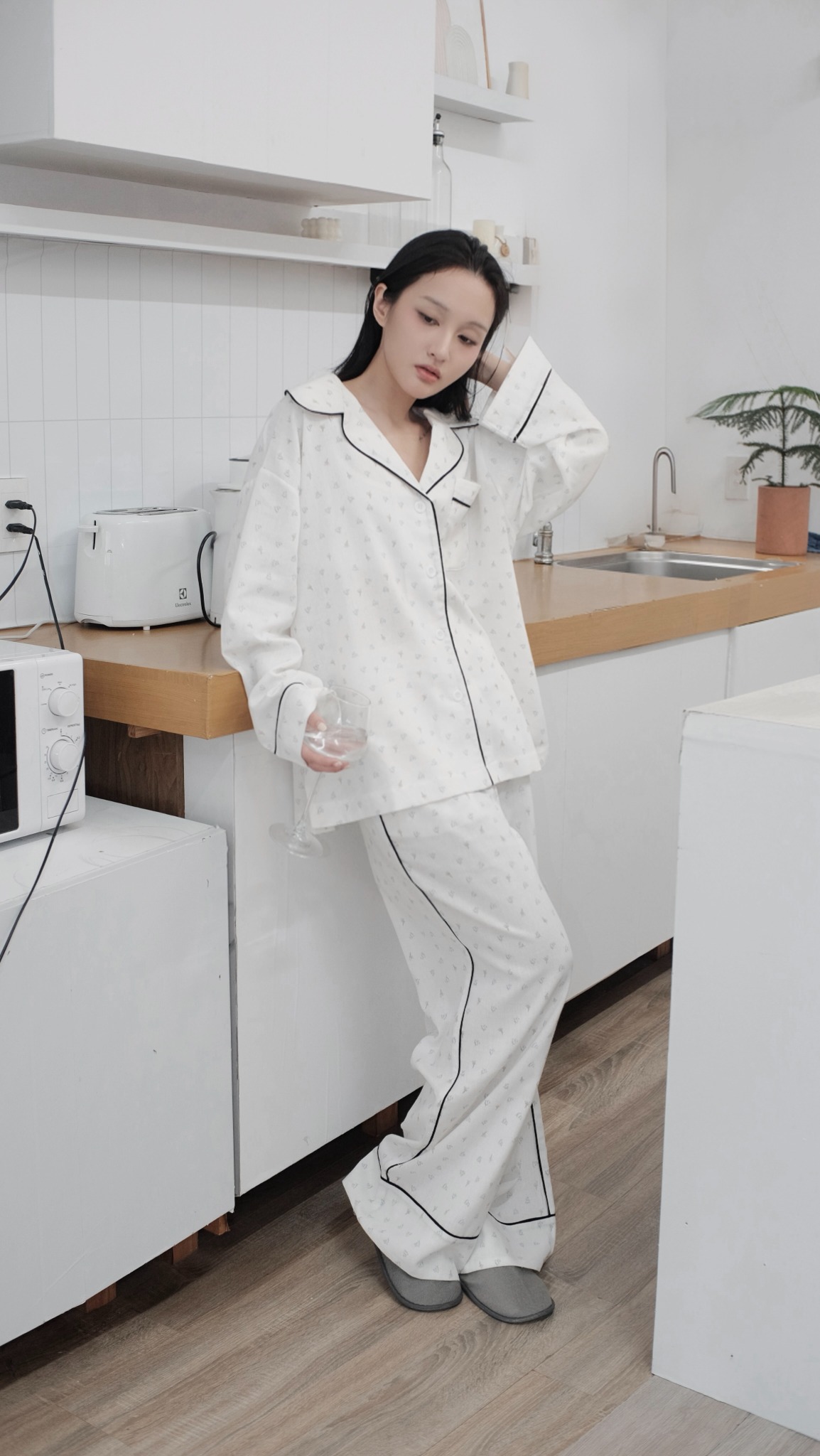 Cozy Heart Print Sleepwear Set – Toha clothing