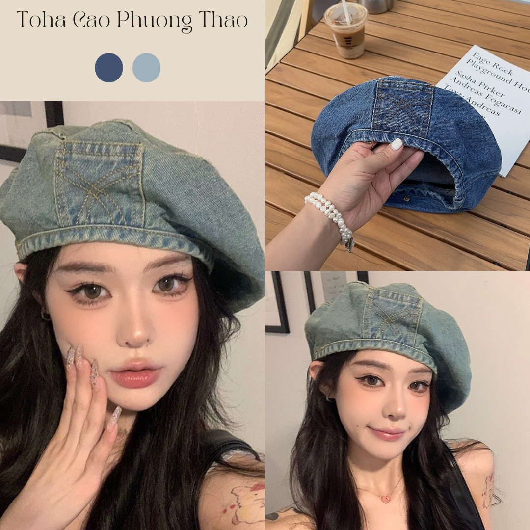 Nón nồi jean bo viền – Toha clothing