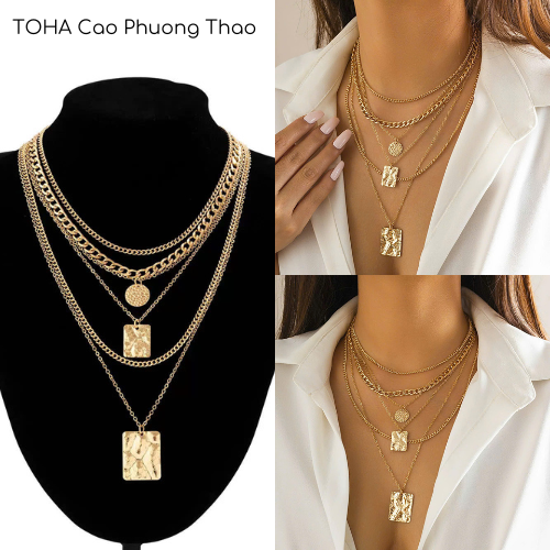 Dây chuyền vàng nhiều mãnh – Toha clothing