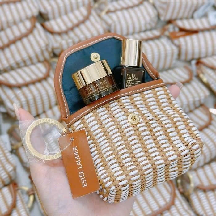 A224- Set Mini Estee Lauder túi cói 2 món – Trang Thu
