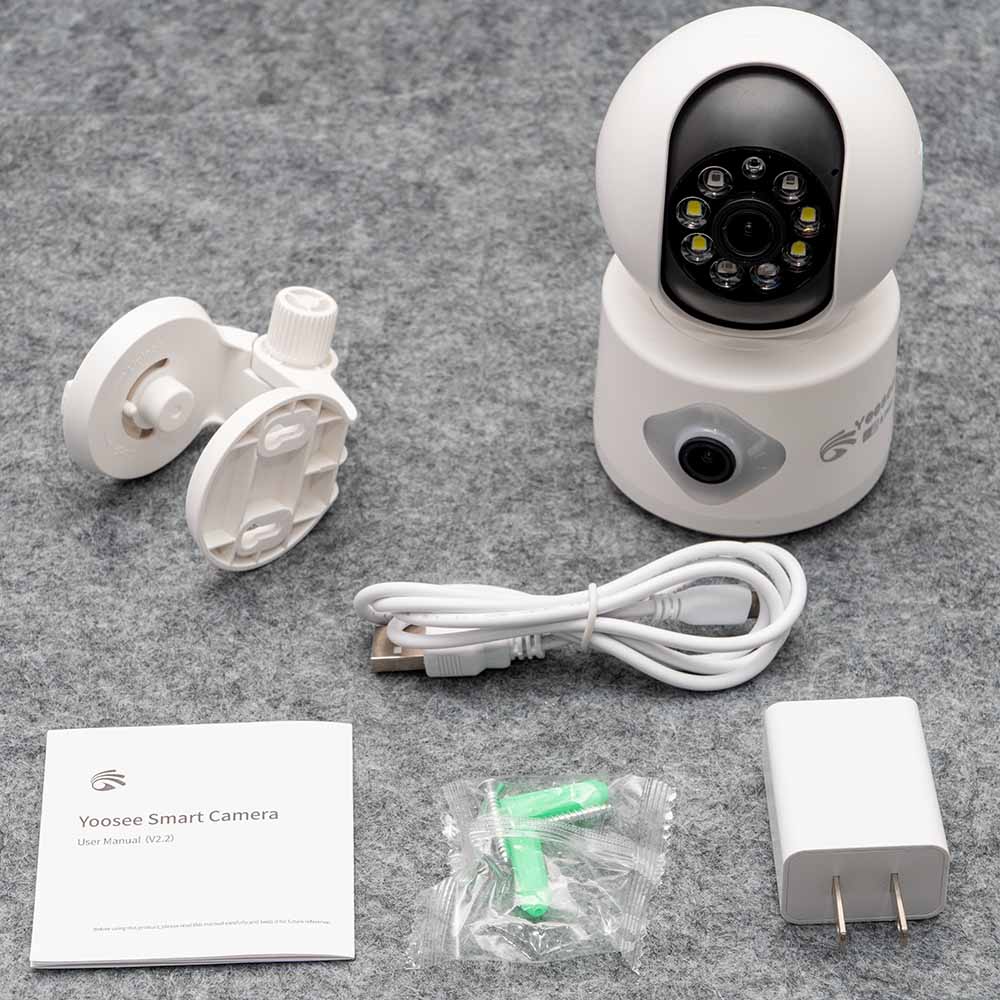 Camera Wifi Yoosee 2 Mắt Trong Nhà Xoay 360 Độ