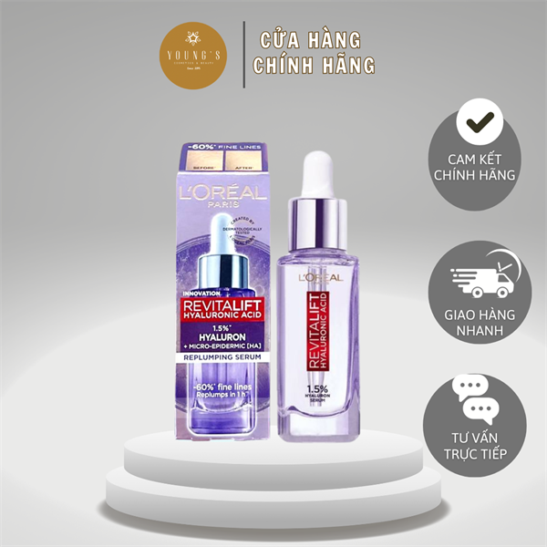 Serum Siêu Cấp Ẩm & Giảm Nếp Nhăn L'Oreal Paris Revitalift Pure ...