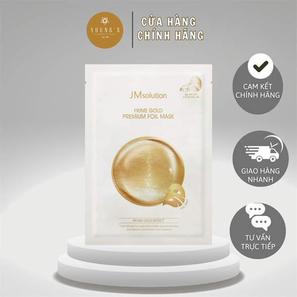 Mặt Nạ JM Solution Prime Gold Premium Foil Mask Tinh Thể Vàng 24K Cung ...