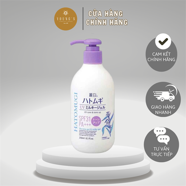 Sữa Dưỡng Thể Hatomugi Dưỡng Ẩm, Nâng Tone, Săn Chắc, Chống Lão Hoá UV ...