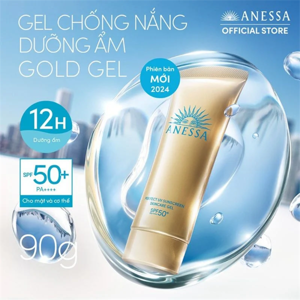 Gel Chống Nắng Anessa Perfect Sunscreen Skincare UV SPF50+ PA++++ Dưỡng Ẩm, Chống Oxy Hoá, Chống ...