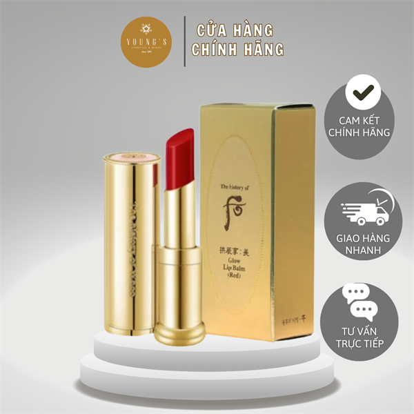 Son Dưỡng Môi Hoàng Cung Whoo Mi Glow Lip Balm Wine Red Màu Đỏ Rượu ...