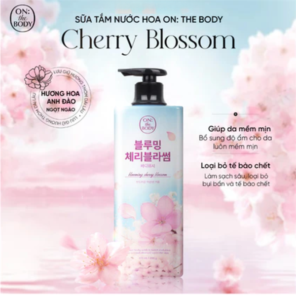 Sữa Tắm On The Body Blooming Cherry Blossom Hương Hoa Anh Đào Ngot Ngào ...