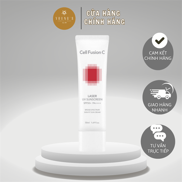 Kem Chống Nắng Cell Fushion C Đỏ Laser Sunscreen SPF50+ PA+++ Giảm Nhăn ...