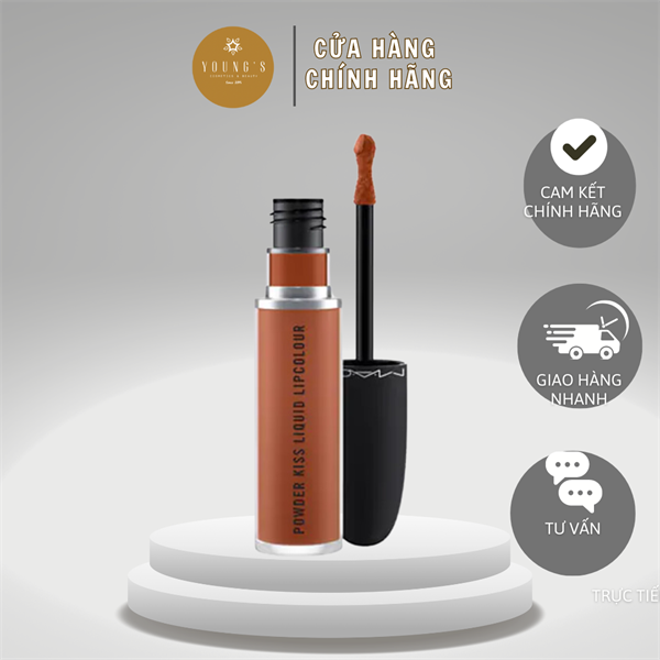 Son Kem Mac Powder Kiss Liquid Lipcoluor – Màu 997 Over The Taupe Nâu ...