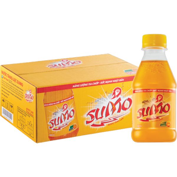 Thùng 24 chai Sumo Nước Khoáng Tăng Lực Vị Nguyên Bản 200ml