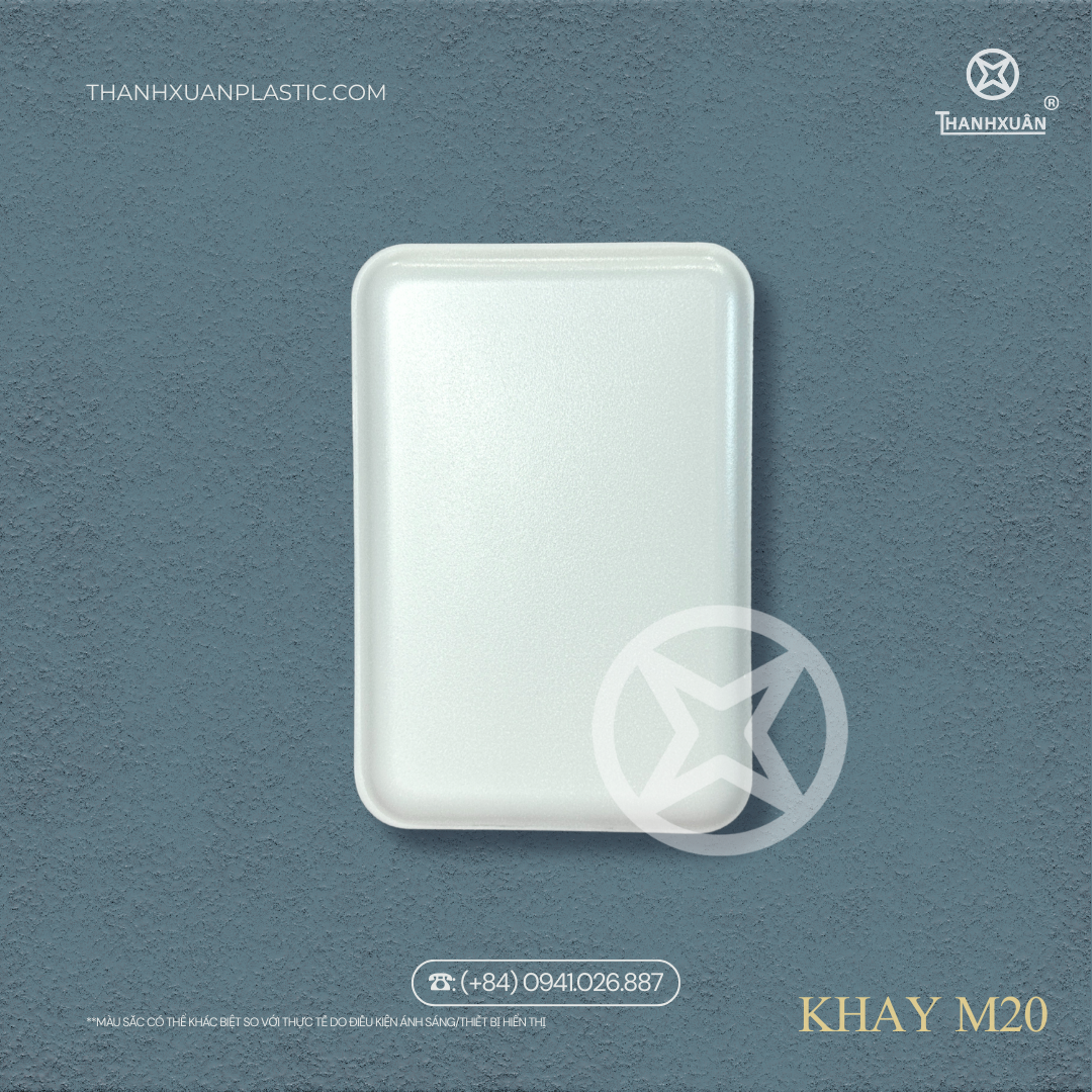 Khay Thủy Sản Xốp M20 – Đựng Cá, Hải Sản, Rau Củ Tươi | Thanh Xuân
