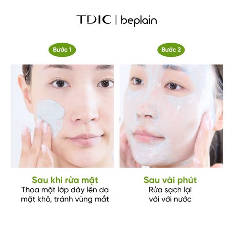 Mặt Nạ Đất Sét Sạch Sâu, Giảm Mụn Đầu Đen BEPLAIN Mung Bean Pore Clay