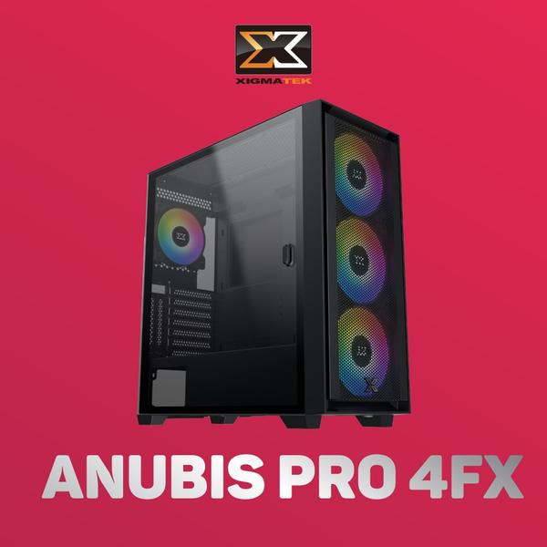 XIGMATEK ANUBIS PRO 4FX (EN40771) - PREMIUM GAMING E-ATX, KÈM 04 FAN A – Mai Hoàng