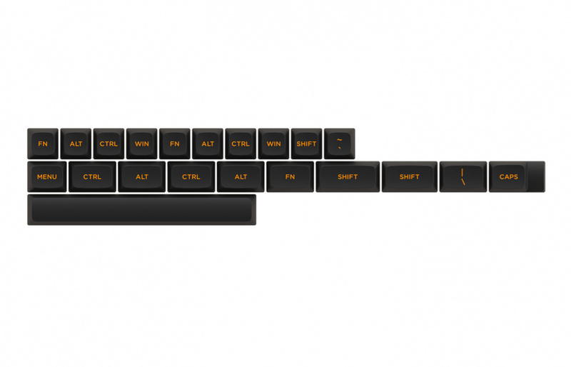 AKKO Keycap set – Carbon Retro (PBT Double-Shot/ASA Low profile/155 nú ...