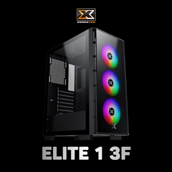 XIGMATEK ELITE 1 3F (EN0839) - GAMING ATX, KÈM 03 FAN XIGMATEK X22F ...