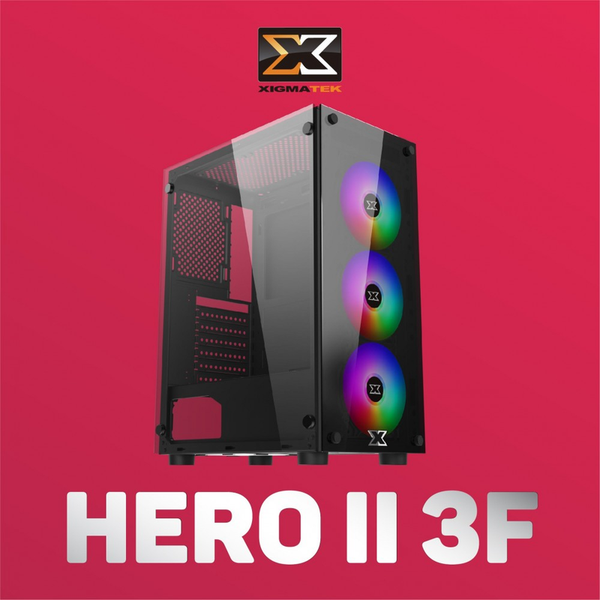XIGMATEK HERO II 3F (EN40290) - GAMING ATX, KÈM 03 FAN XIGMATEK Z20F ...