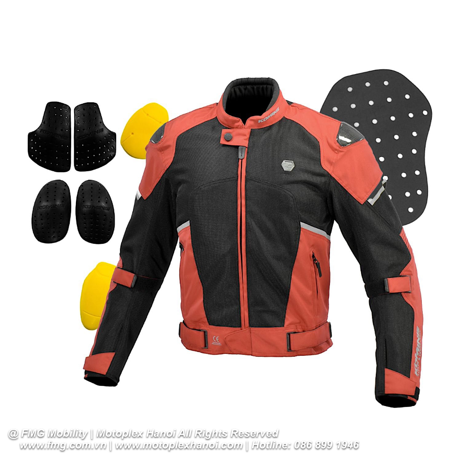 Áo Bảo Hộ Moto Komine JK-1573 Protect Carbon Mesh Jacket – FMG Mobility