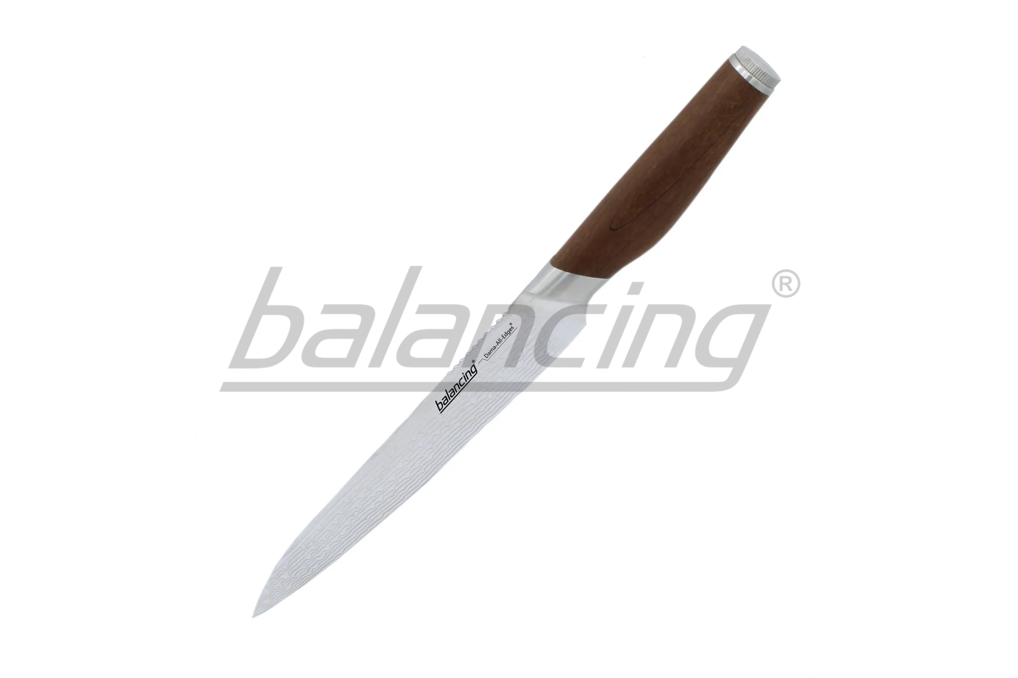 Dao phi lê 20cm -thép Damascus – Balancing