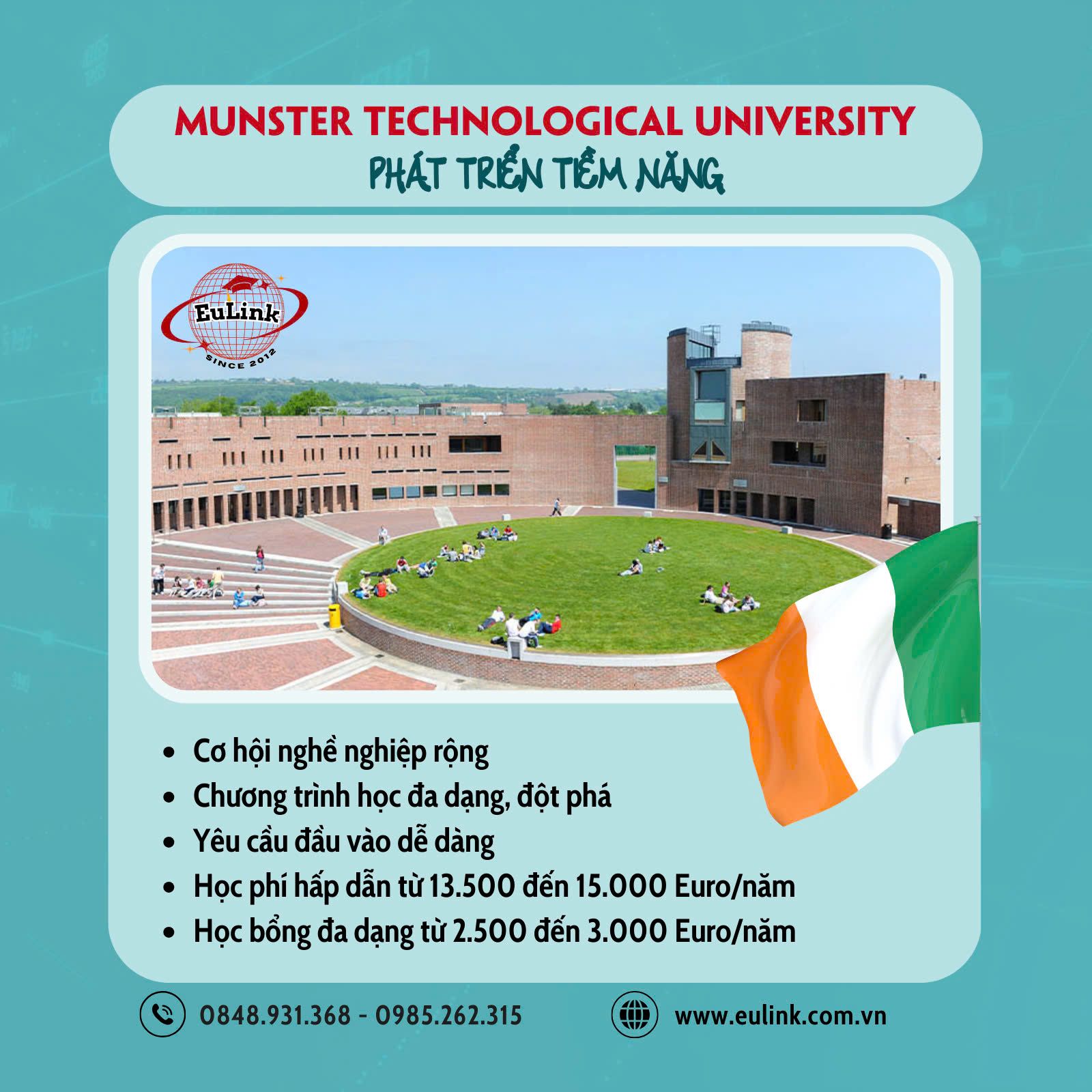 Munster Technological University - Ireland (MTU) – Tư Vấn Giáo Dục EuLink