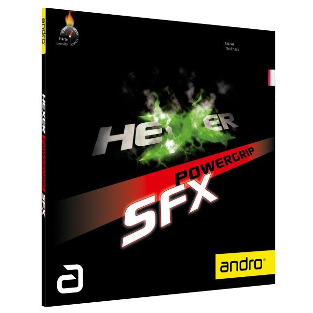 Mặt vợt Andro Hexer PowerGrip SFX – Nhân Fanciko