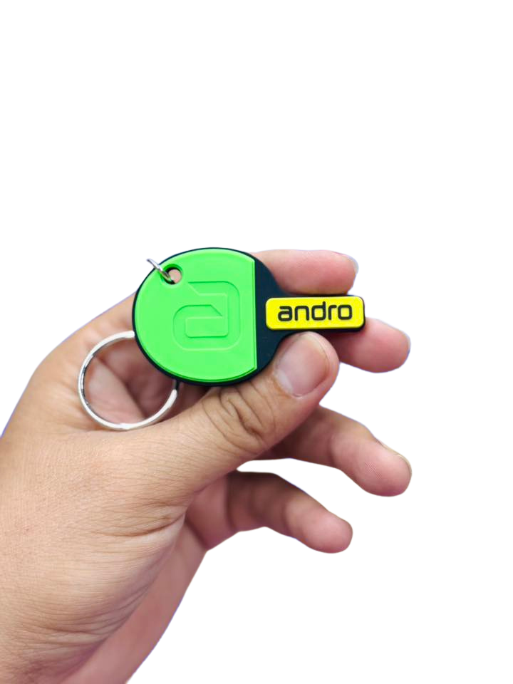 Móc khóa bóng bàn Andro 2025 (Màu xanh chuối) – Nhân Fanciko