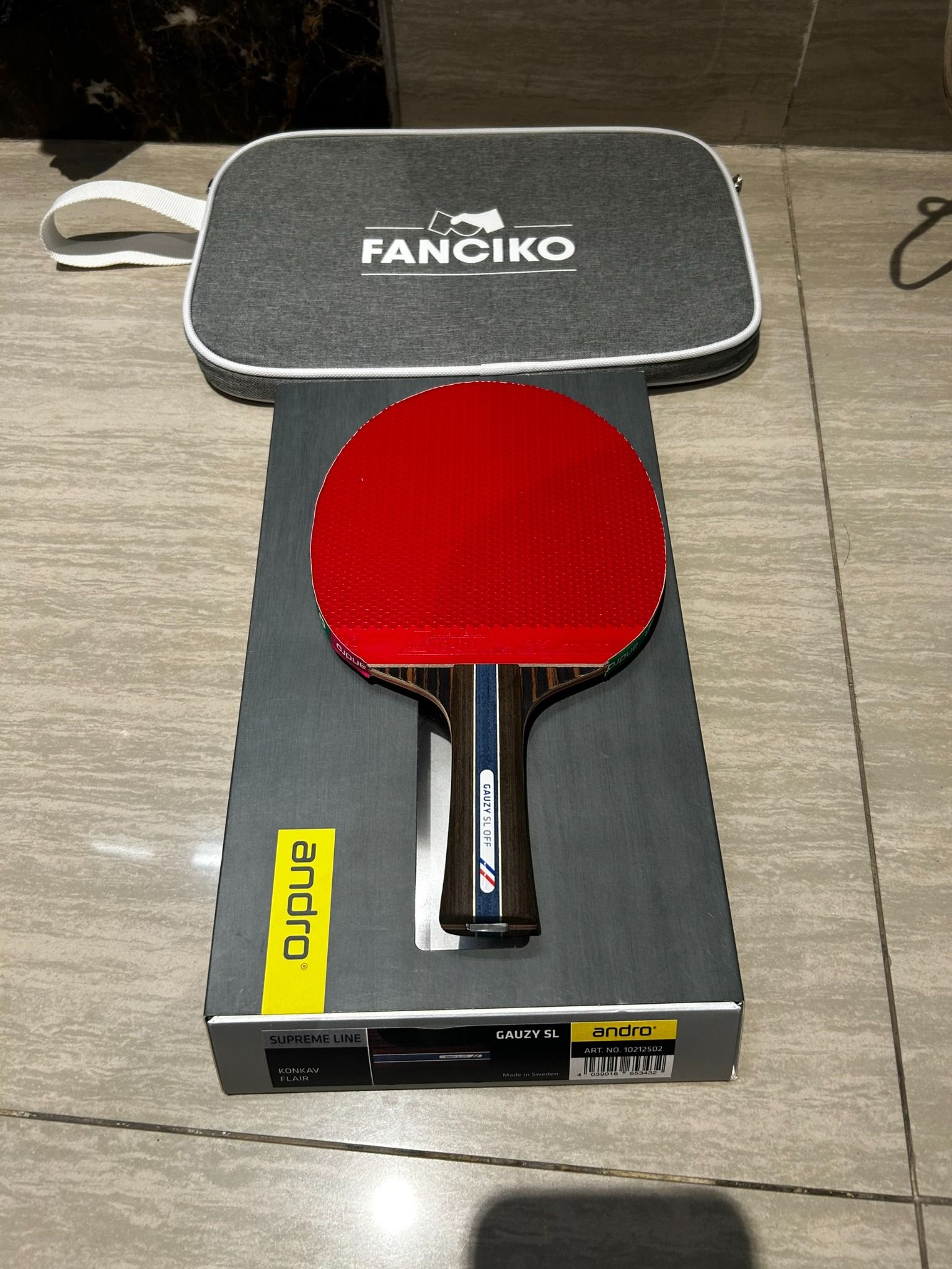 Combo cốt vợt Andro GAUZY SL OFF SUPREME LINE kết hợp với mặt vợt Andr ...