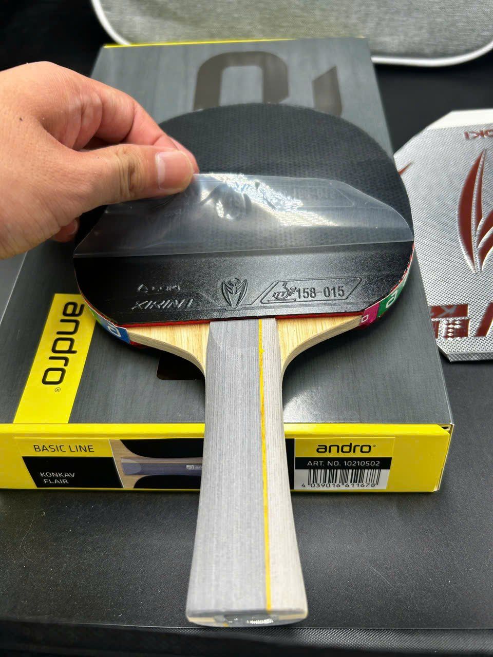 Combo cốt vợt Andro Timber 7 OFF/S kết hợp đôi mặt vợt Loki Kirin K1 – Nhân Fanciko