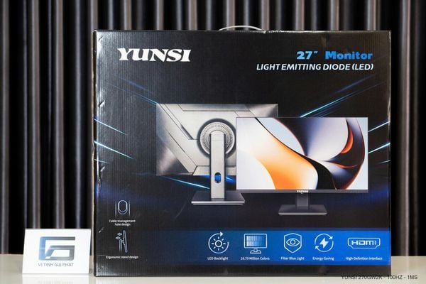 Màn hình vi tính Yunsi Y270GW2K (27", 100Hz, 2K, IPS) - Màu Đen – VI ...
