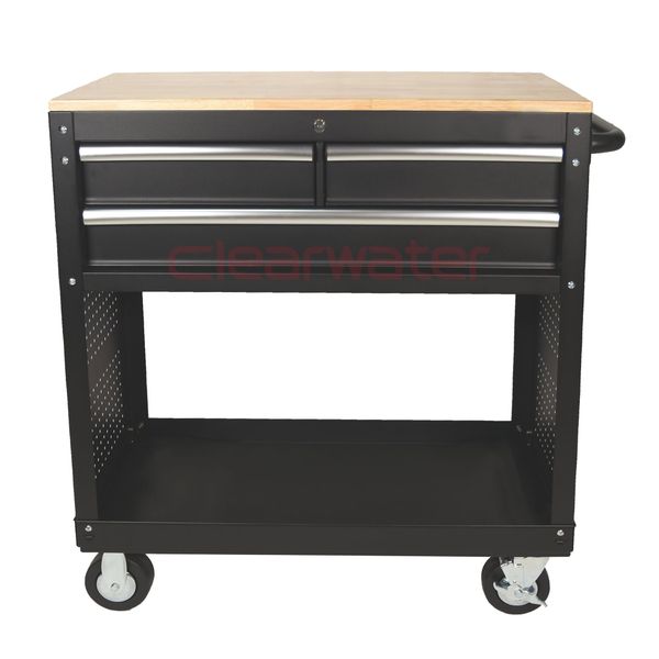 36 INCH 03 DRAWER UTILITY CART – Clearwater Metal