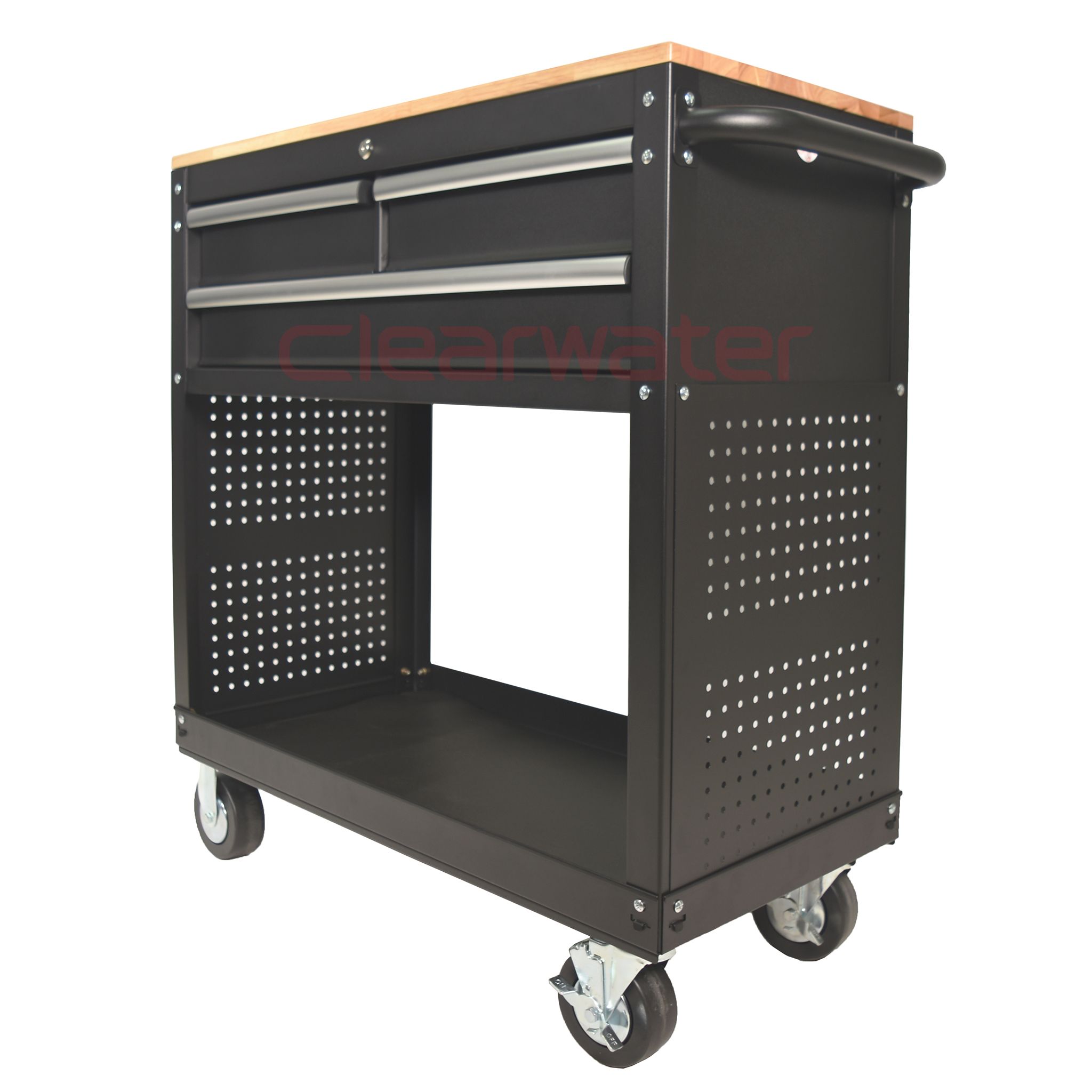 36 INCH 03 DRAWER UTILITY CART – Clearwater Metal