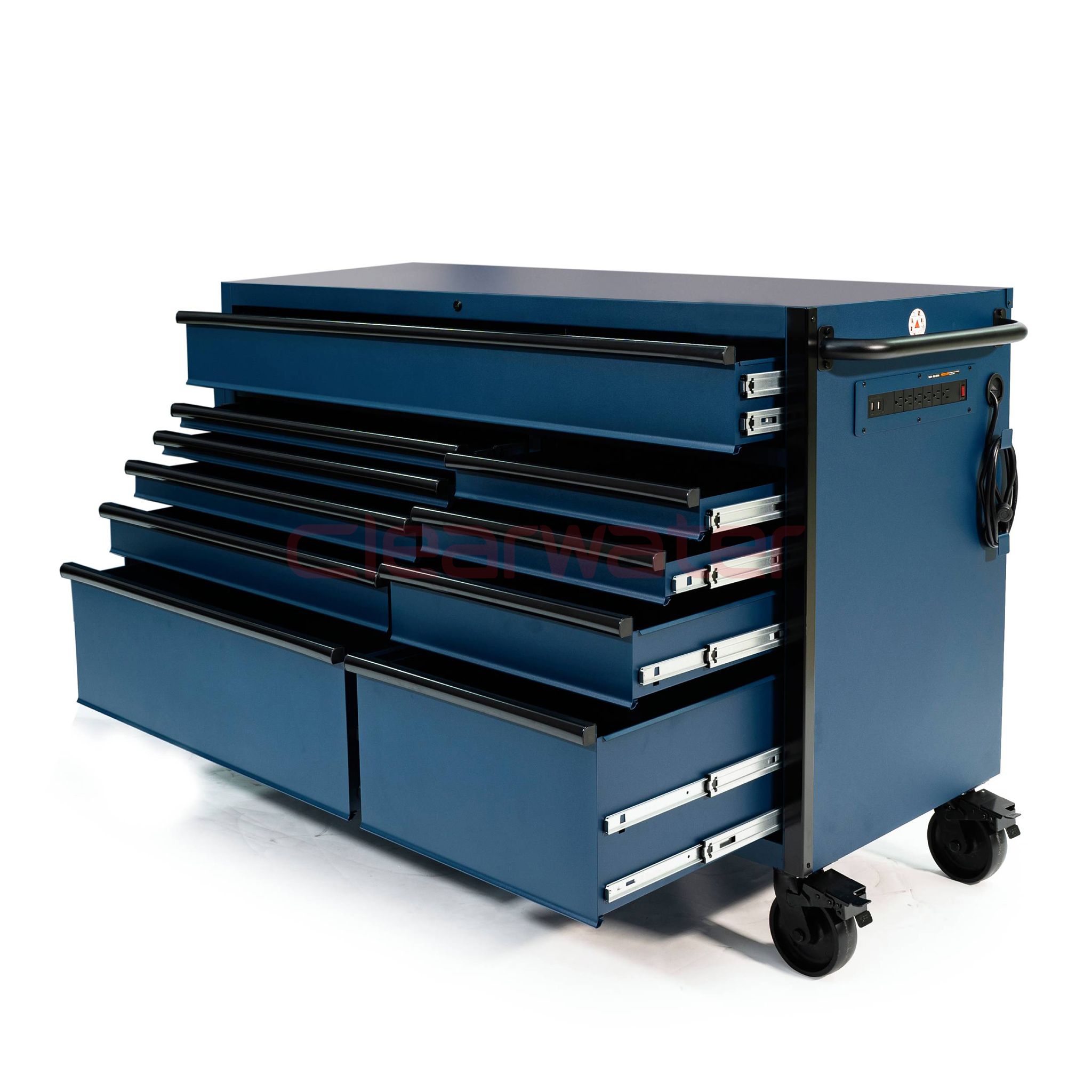 80 INCH 10 DRAWER WITH TOP HUTCH AND SIDE LOCKER – Clearwater Metal