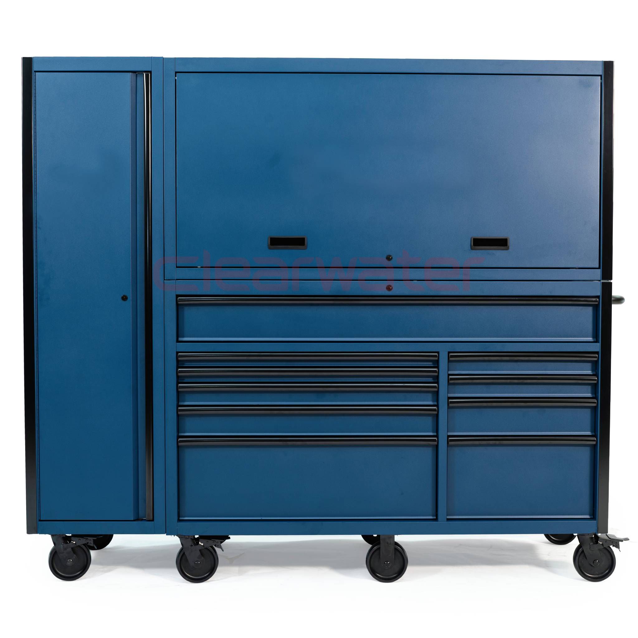 80 INCH 10 DRAWER WITH TOP HUTCH AND SIDE LOCKER – Clearwater Metal