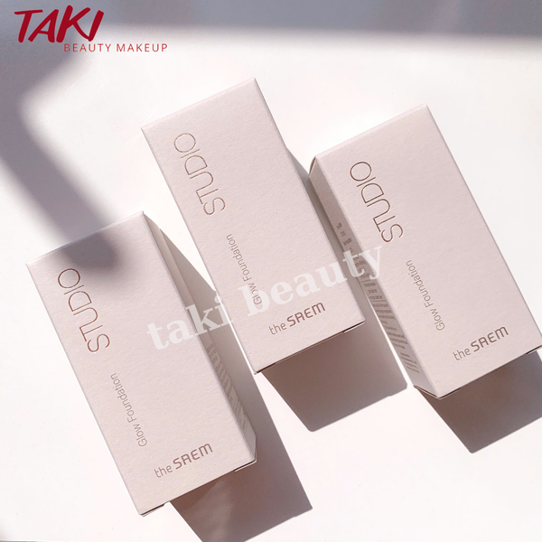 Kem nền The Saem Studio glow foundation 10ml - Taki Beauty Makeup
