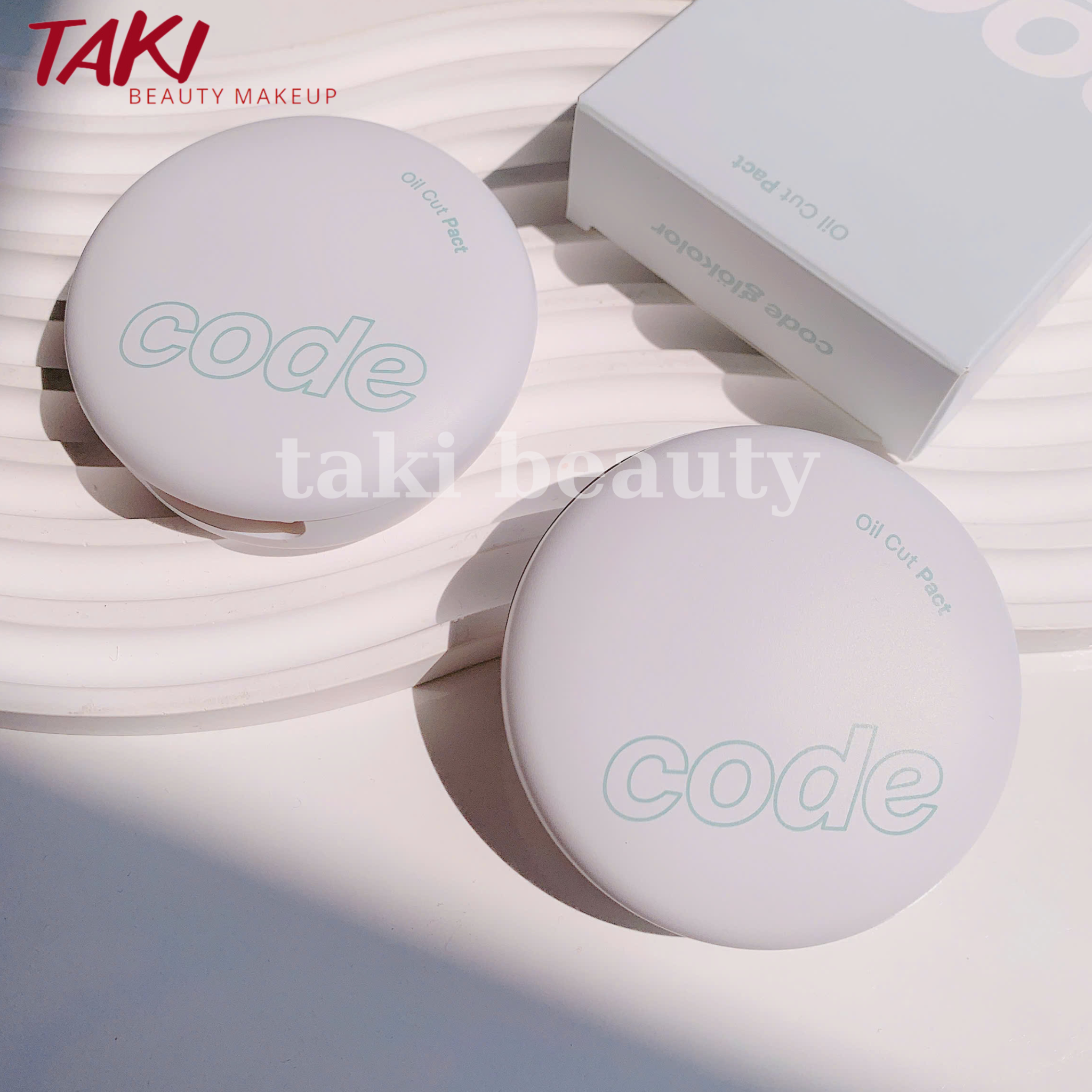 Phấn Phủ Nén Code GloKolor Oil Cut Pact 8g - Taki Beauty Makeup