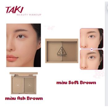 Phấn Tạo Khối 3CE Contour Shading-( màu soft Brown-Ash Brown ) - Taki ...