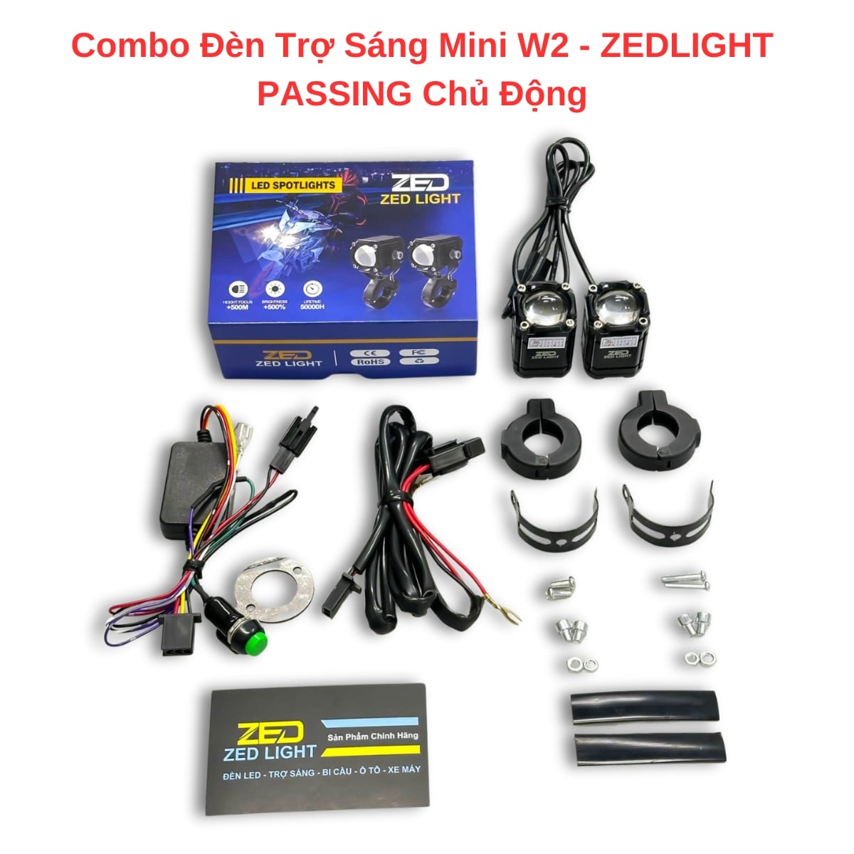 Đèn Trợ Sáng MINI W2 ZED LIGHT – ZEDLIGHT