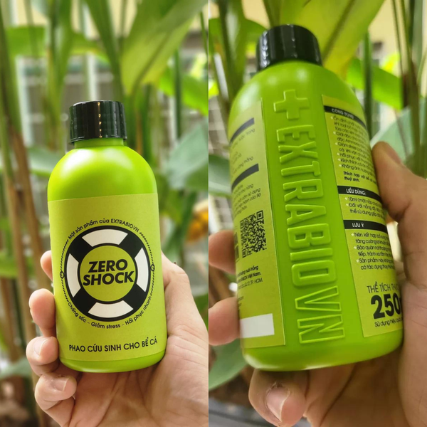 Extra Bio ZERO SHOCK 250ml - Chống sốc, hồi phục nhanh cho cá cảnh – Thiết bị hồ cá