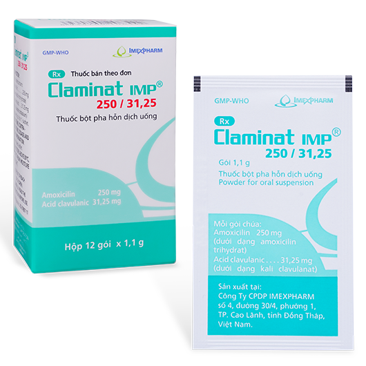 Claminat 250/31.25mg - Xanh lá Imexpharm (H/12G) – THUỐC TỐT SÀI GÒN