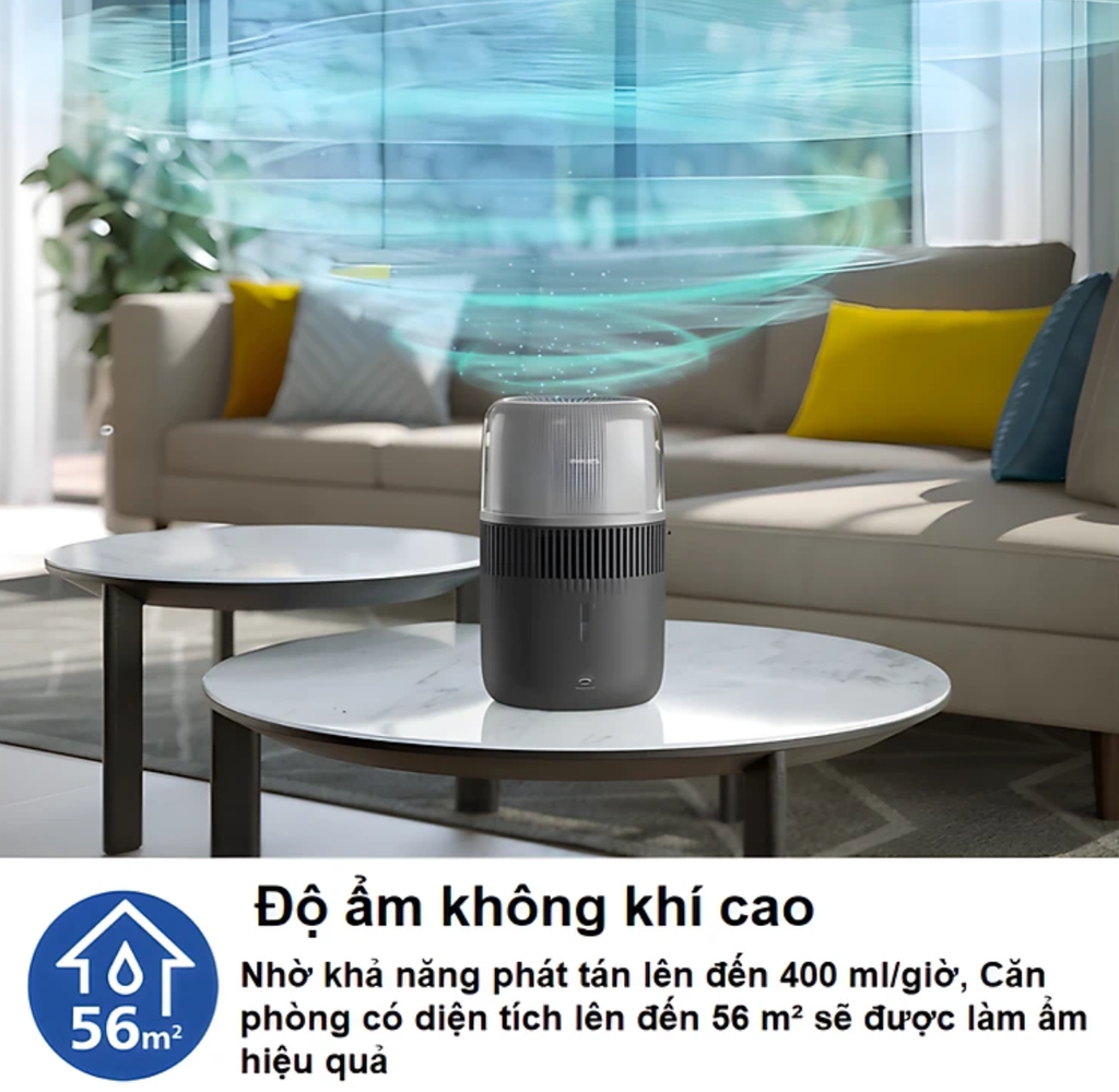 MÁY TẠO ẨM NANO KÈM XÔNG TINH DẦU PHILIPS HU5710 56M2