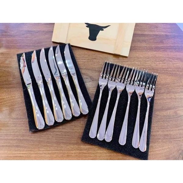 BỘ DAO DĨA WMF STEAK SET 12 món kèm hộp gỗ