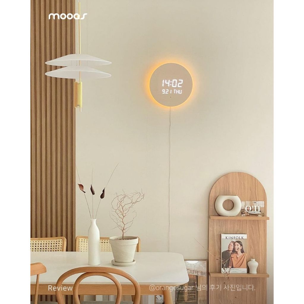ĐỒNG HỒ TREO TƯỜNG LED MOOAS HÀN QUỐC