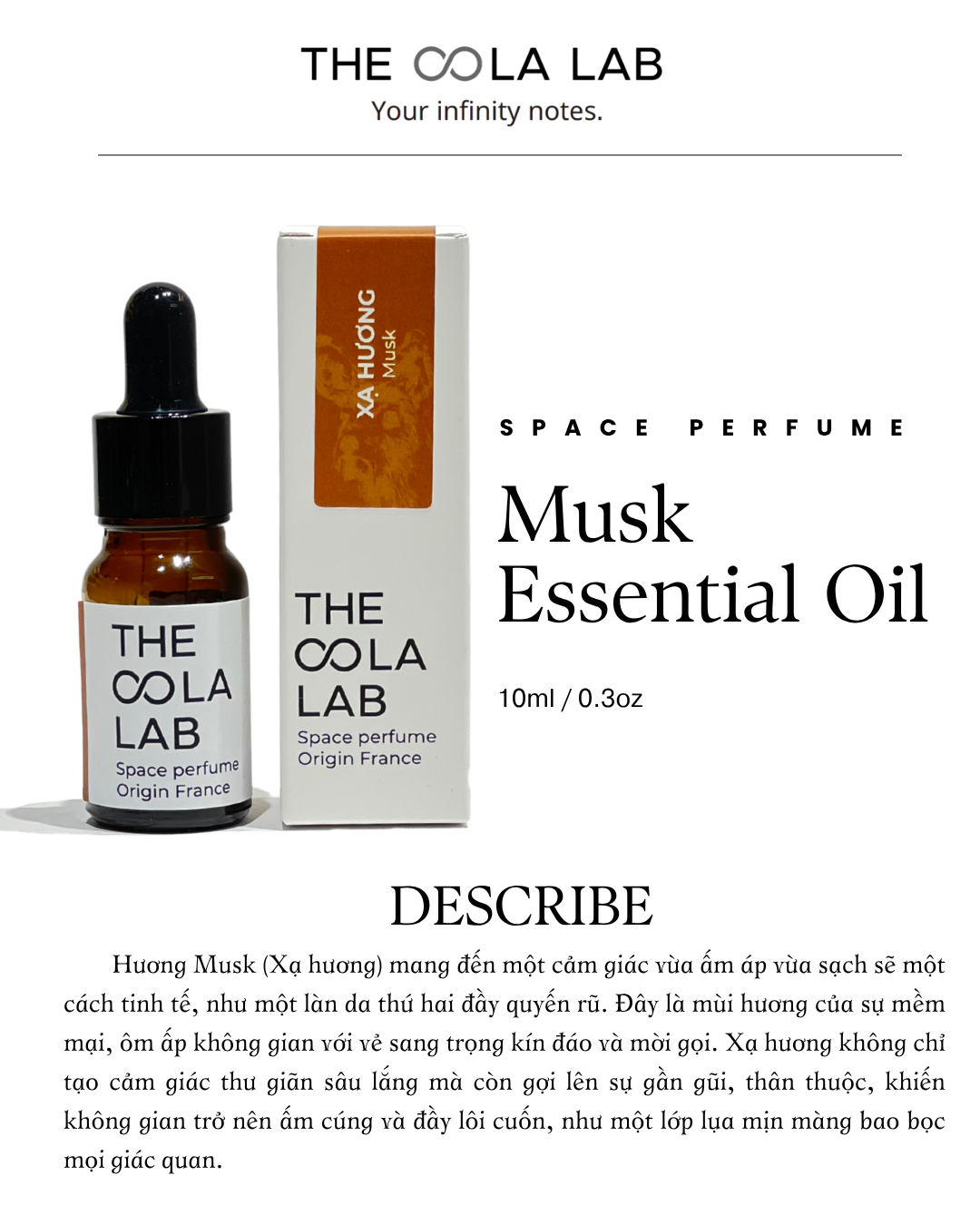 Musk Essential Oil - Space Perfume – The OOla Lab Ha Noi