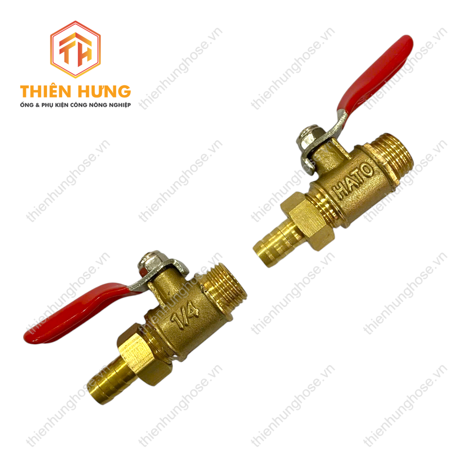 Khóa Van Đồng Gạt 2 Đầu 1/4 Thường (Trung Quốc) - Răng Ngoài 13mm/ Đu