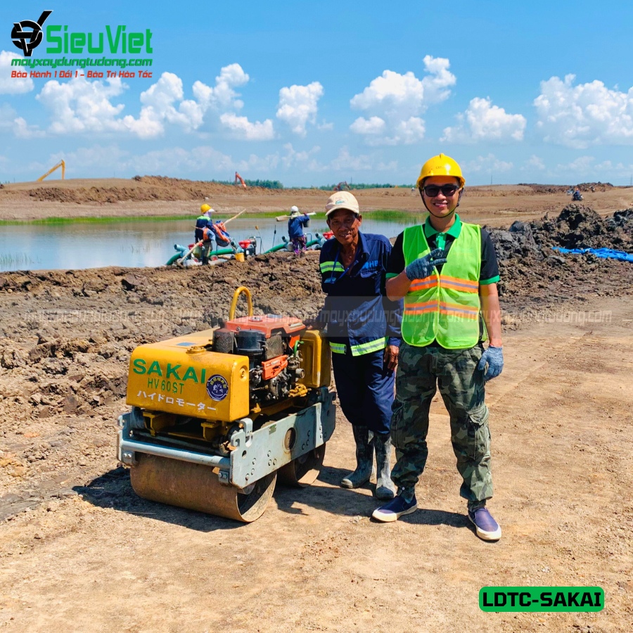 Xe lu dắt tay Sakai cũ 750Kg - 800Kg (Đời cao) - Máy Xây Dựng Siêu Việt