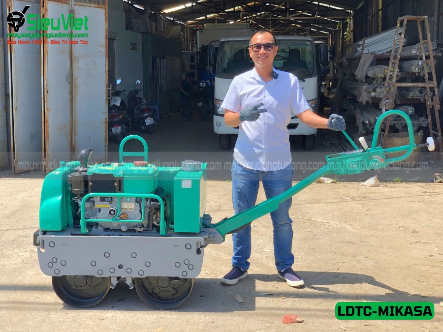 Xe lu dắt tay Mikasa cũ 650Kg - 750Kg (Đời cao) - Máy Xây Dựng Siêu Việt