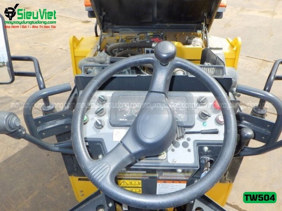 Xe lu rung 3,5 tấn 1 bánh thép TW504 Sakai Nhật Bản - Máy Xây Dựng Siêu ...