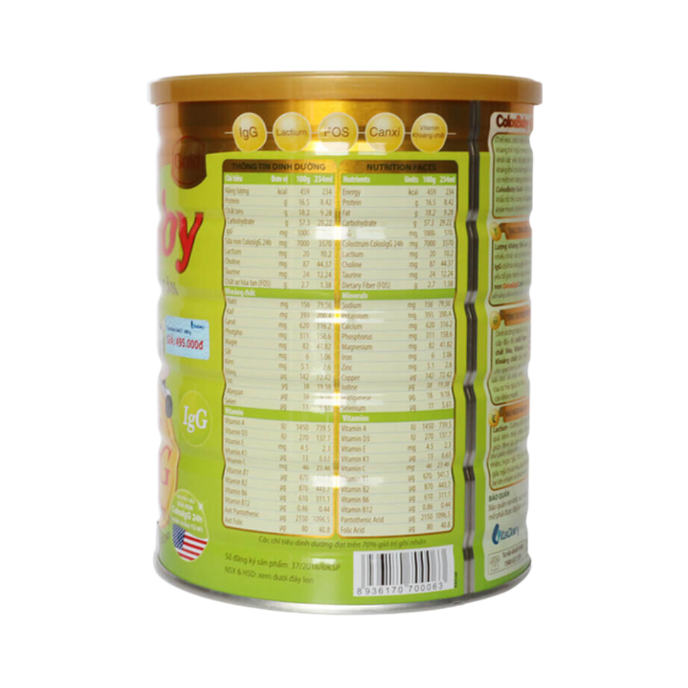 Sữa ColosBaby Gold 2+ (800g) cho bé trên 2 tuổi - Chuỗi Mẹ và Bé Voi Con